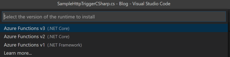 Debugging Azure Functions Locally in VS Code – Swaminathan Vetri